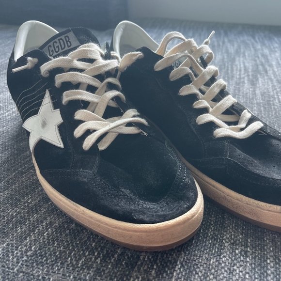 Golden Goose | Shoes | Golden Goose Mens Ball Star Sneakers Black Suede ...